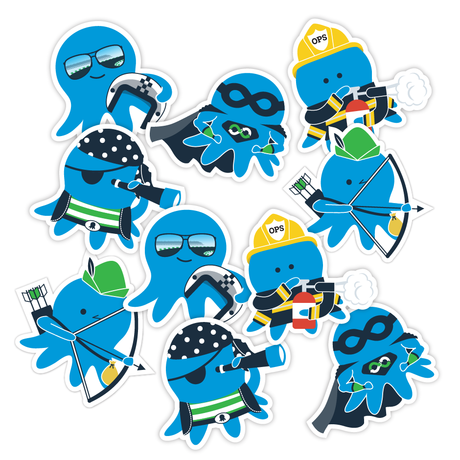 Sticker Pack Two (10 Stickers) – Octopus Deploy