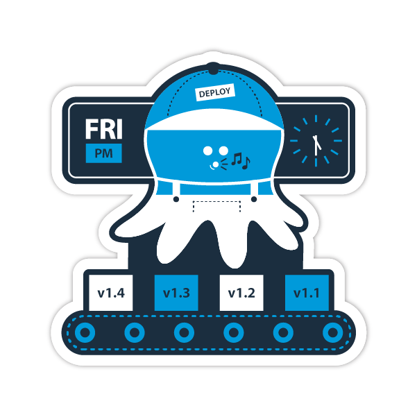 "Factory worker" Sticker – Octopus Deploy