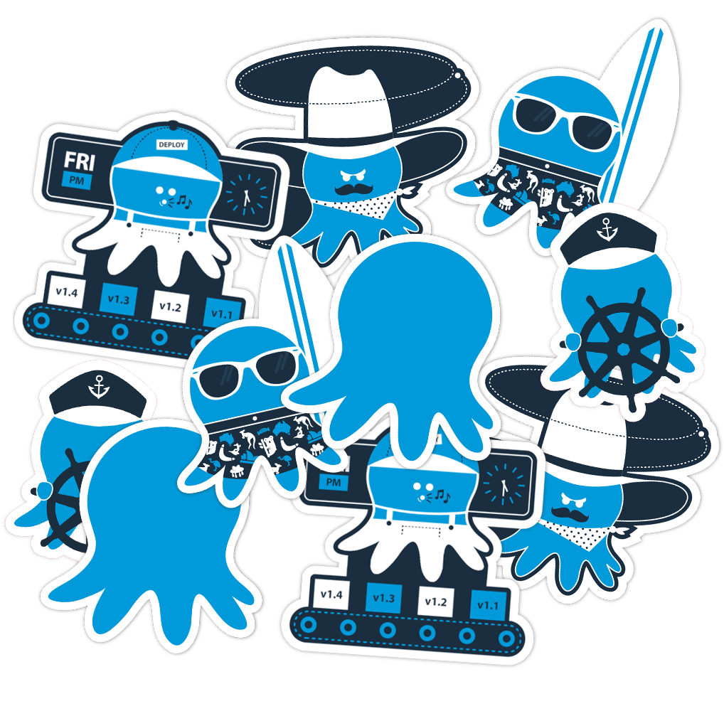 Sticker Pack One (10 Stickers) – Octopus Deploy